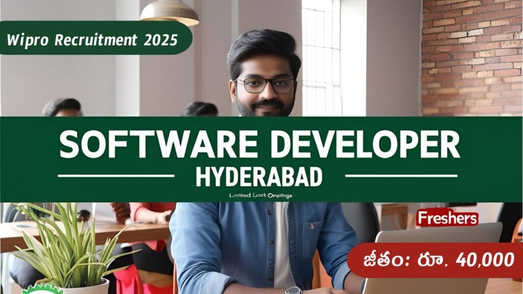 Wipro Recruitment 2025: Software Developer Jobs for Freshers in Hyderabad – Apply Now